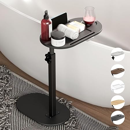 Amazon.com: Evermagin Bathtub Side Table - Handy Bath Tub Tray Table ...