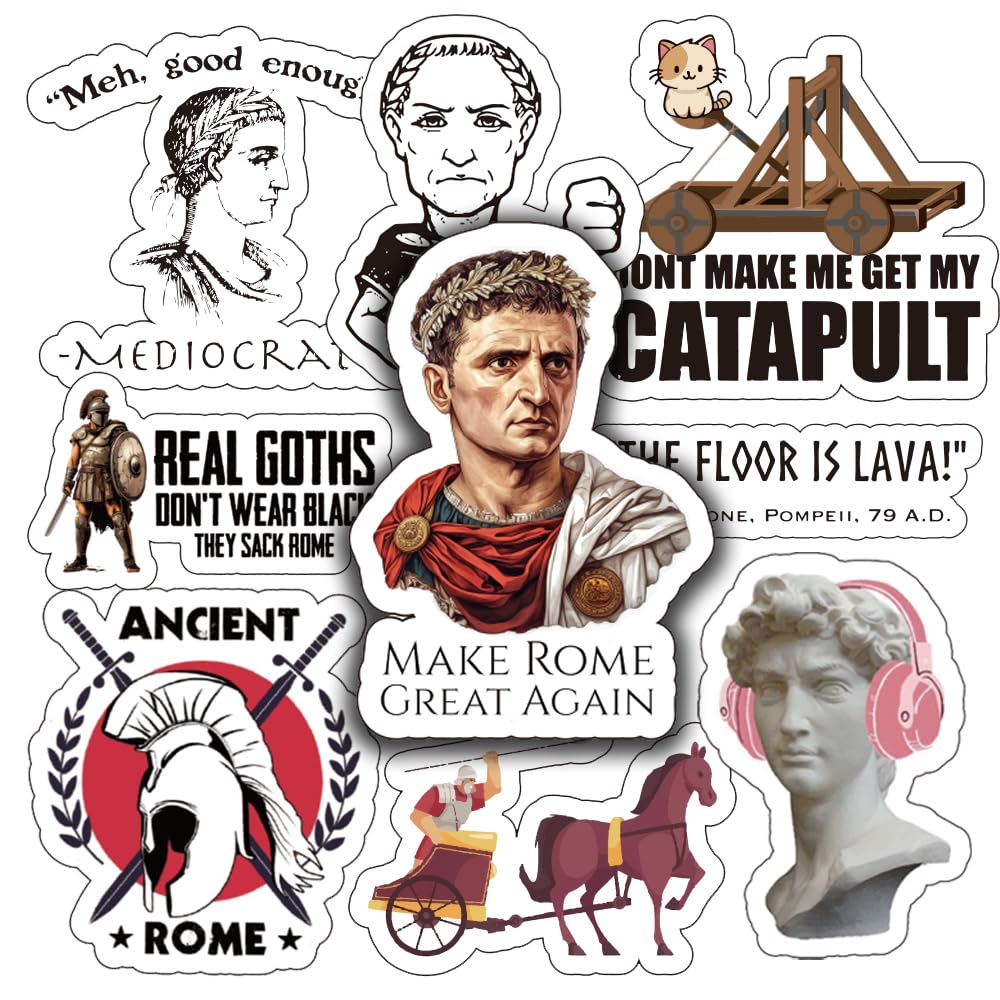 Amazon.com: Ancient Rome History Stickers: 50pcs Decals for Laptops ...