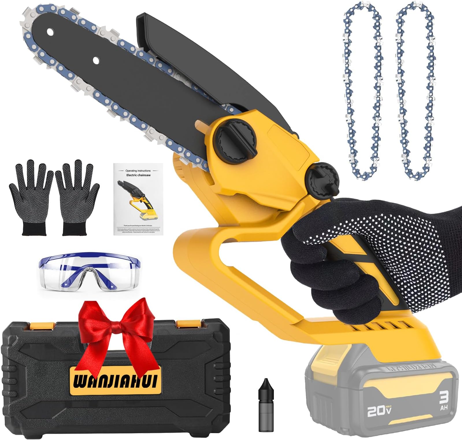 Amazon.com: Cordless Mini Chainsaw for Dewalt Battery 20V MAX, 8-Inch ...