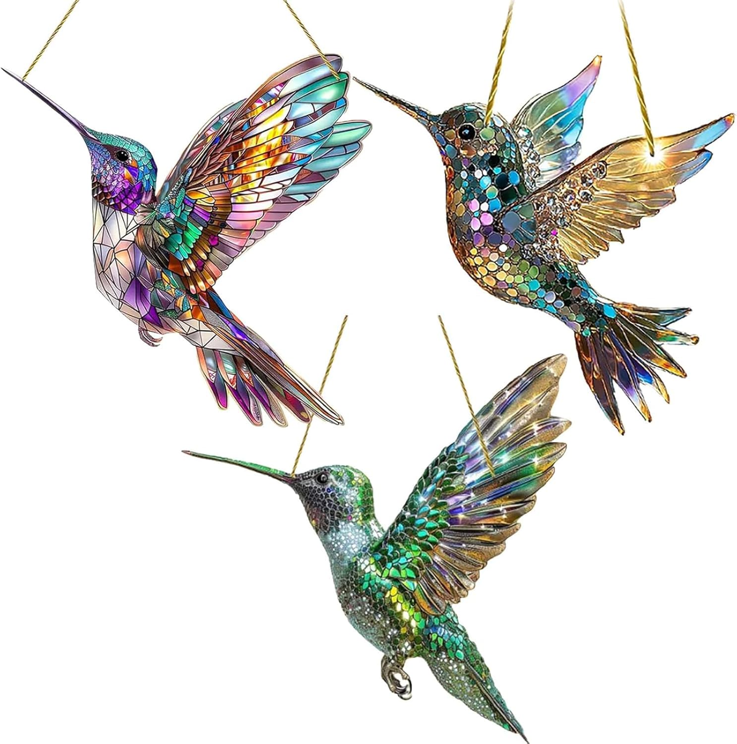 Amazon.com: Hummingbird Suncatcher,Outfany Spirit Birds,Yifare Spirit ...