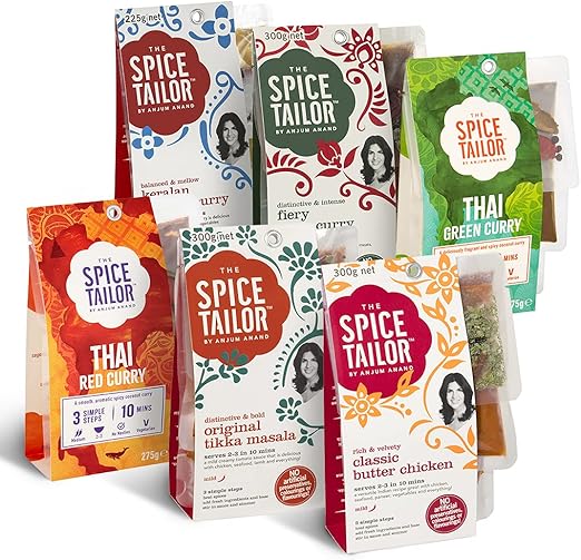The Spice Tailor - Asian & Indian Curry Cooking Sauce Meal Kit 6- Pack ...