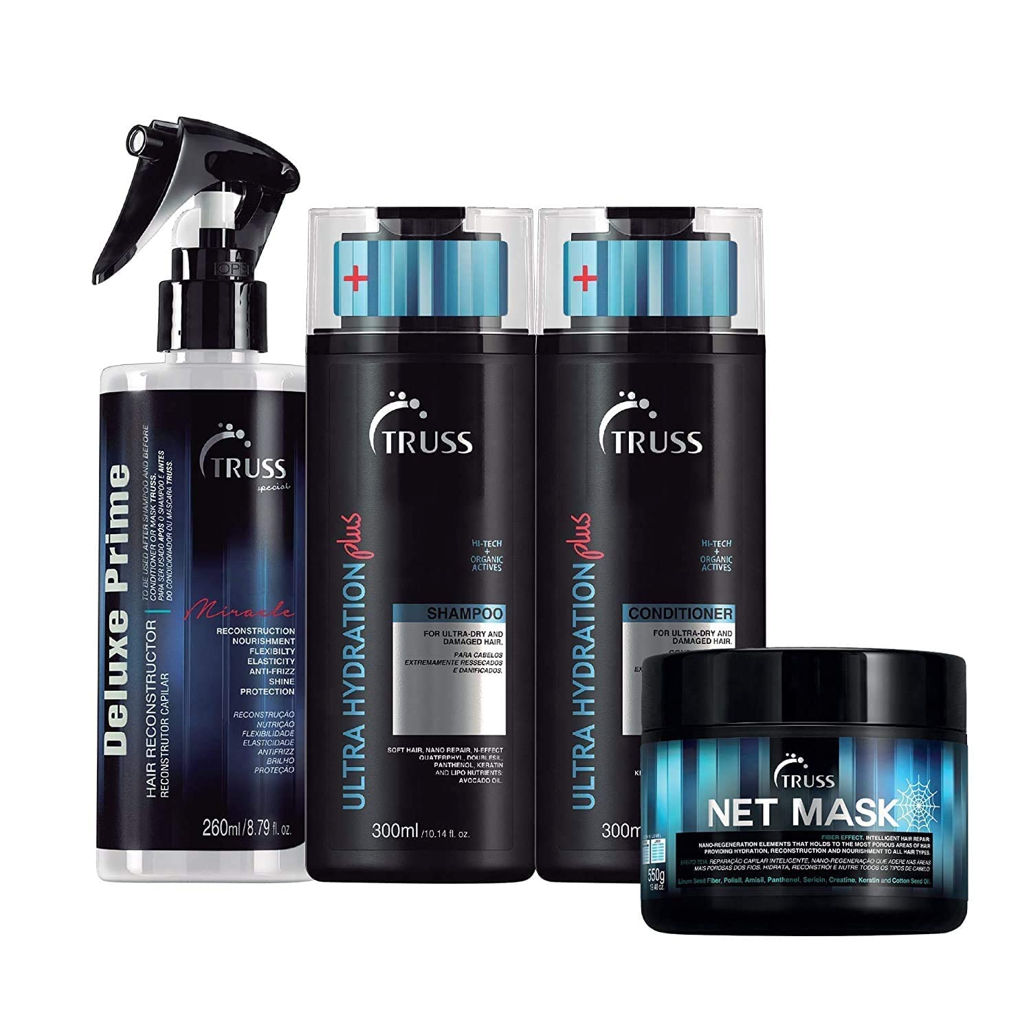 Amazon.com : TRUSS Net Mask Bundle with Deluxe Prime Hair Treatment ...