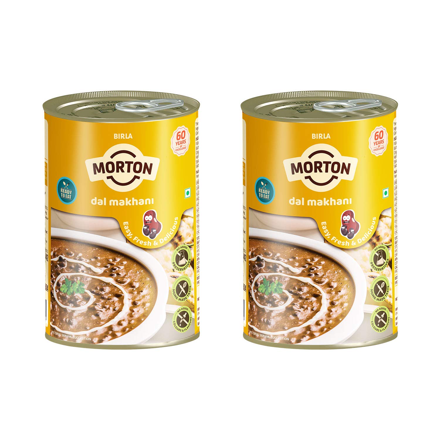 Morton Ready to Eat Dal Makhani, 450g (Pack of 2) : Amazon.in: Grocery ...