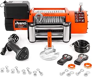 Rhino Electric Winch Wireless Remote Control 24V 7940kg : Amazon.fr ...