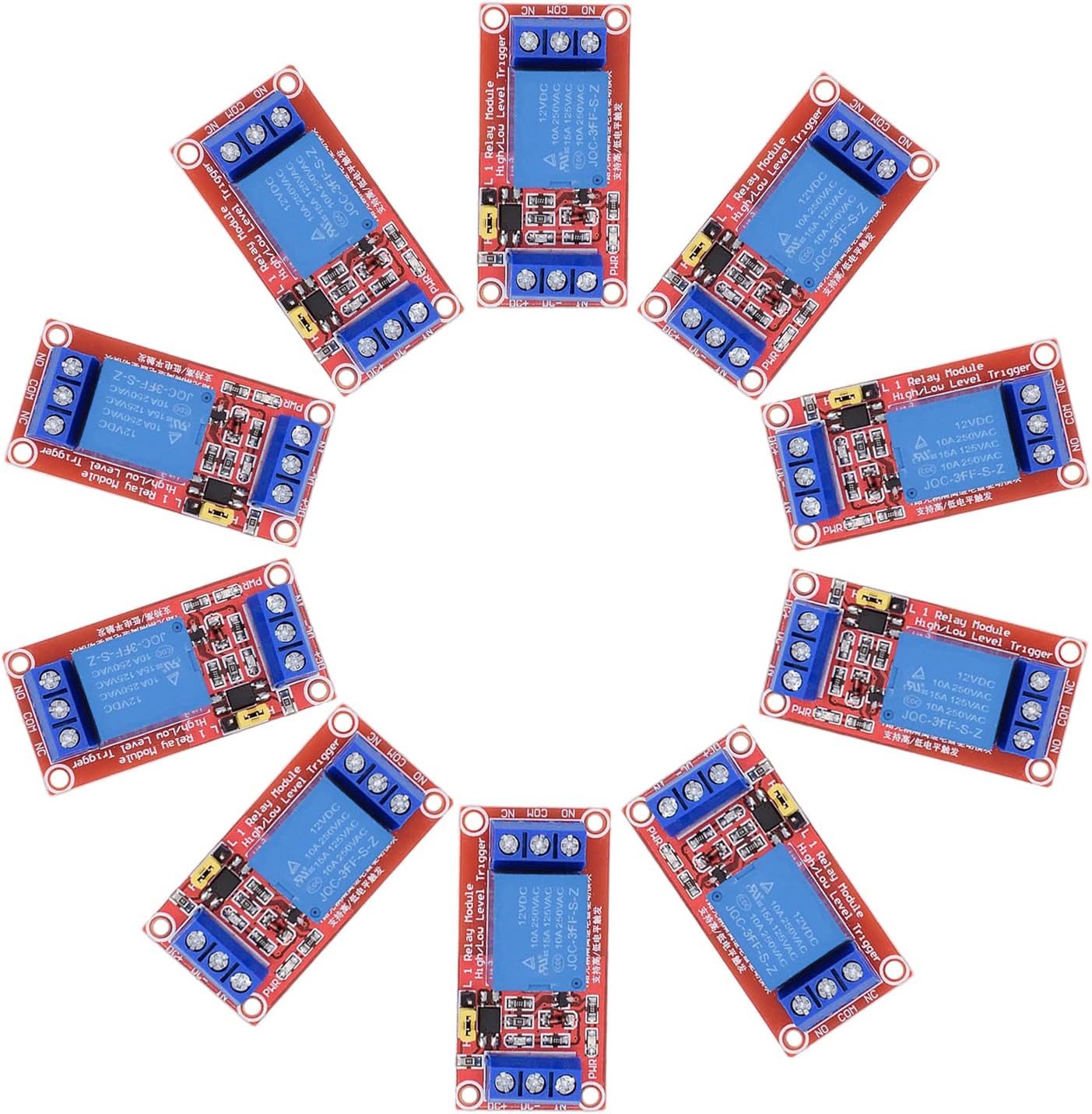 Valefod 1-Channel DC 5V Relay Module with Optocoupler Isolation - Pack ...