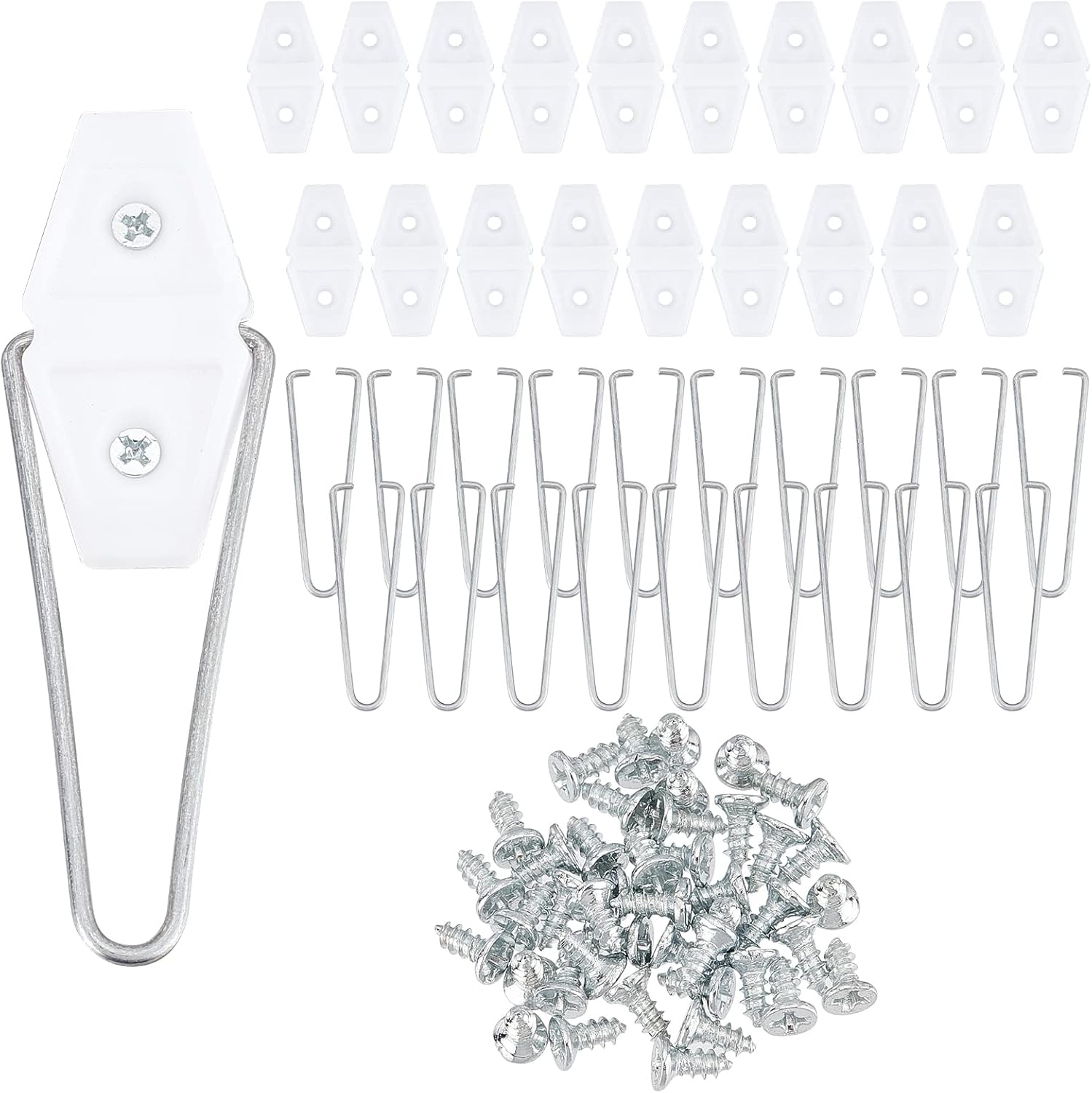 Amazon.com: FINGERINSPIRE 20 Sets Easel Back Stainless Steel Picture ...