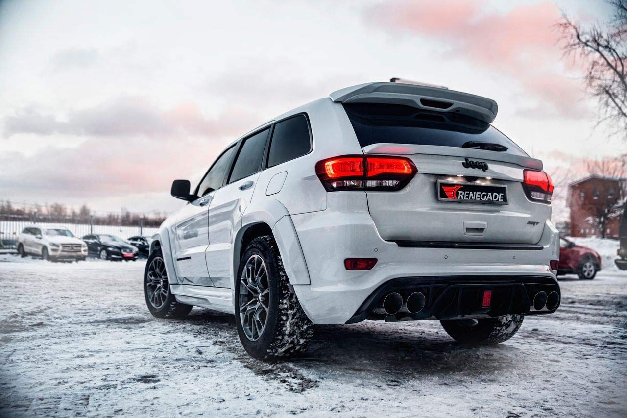 Top and Mid Spoilers for Jeep Grand Cherokee SRT Laredo Trackhawk 2013 ...