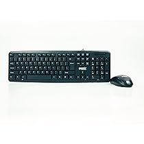 Geonix Wired USB Keyboard and Mouse Set for Windows, Optical Wired ...