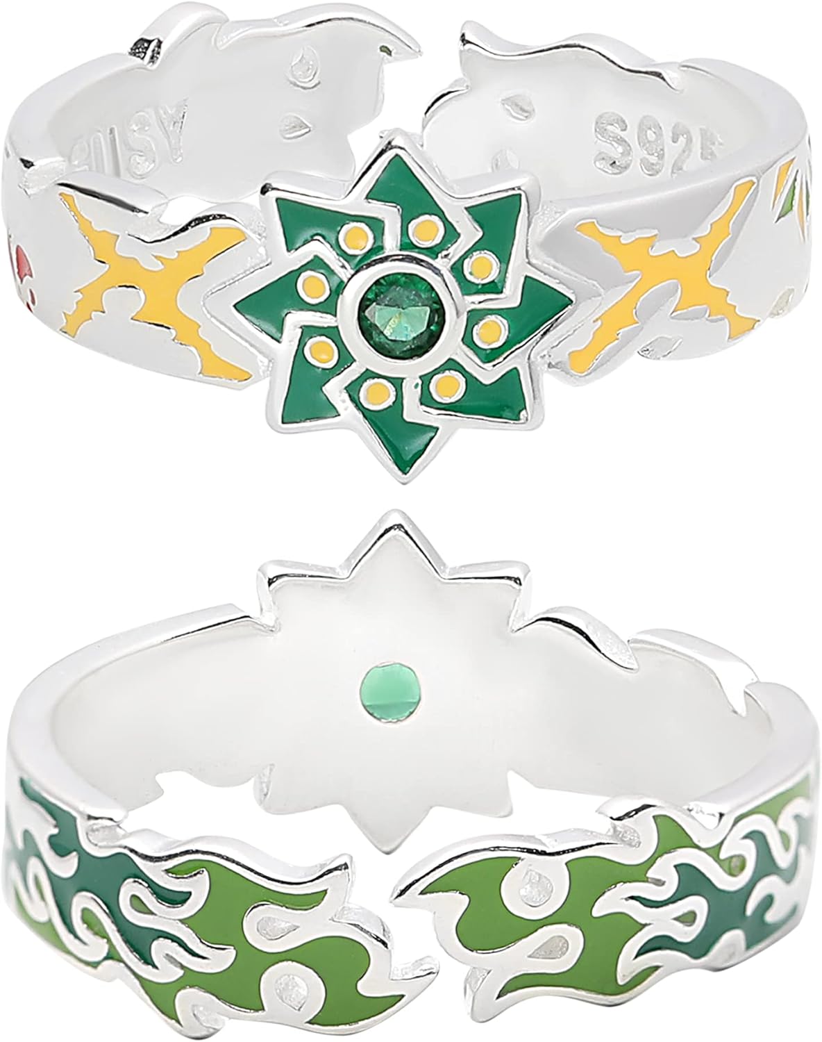 LANMENSY Demon Slayer Shinazugawa Sanemi Ring New Version Fashion Anime ...