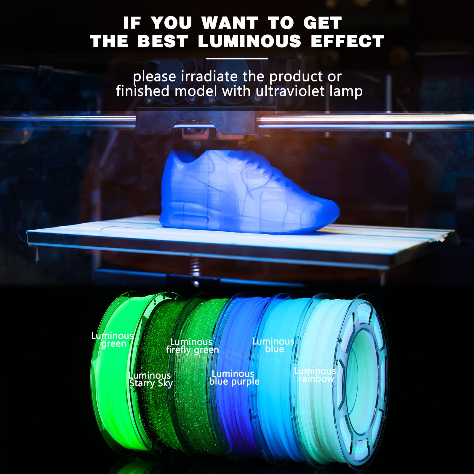 Snapklik.com : 6 Pieces 3D Printer Filament Bundle 1.75mm PLA Printing ...