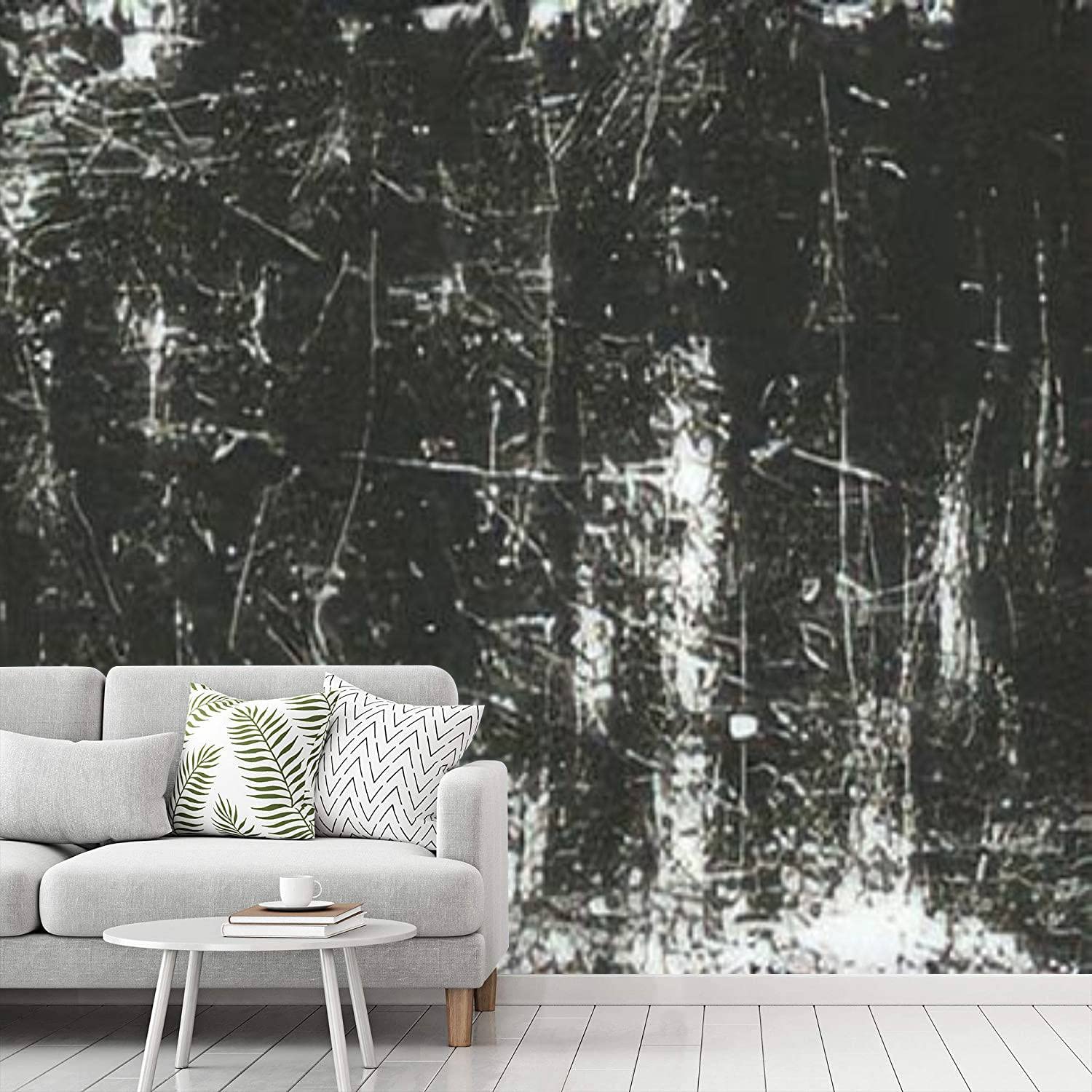Distressed Wallpaper Room