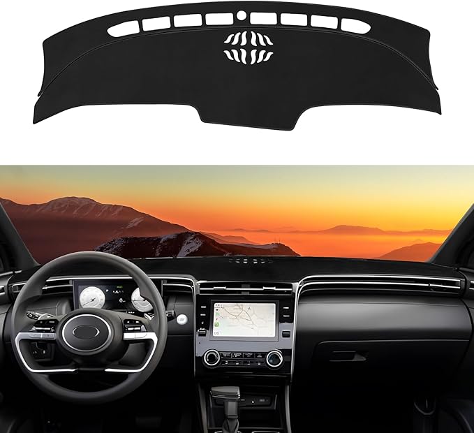 Amazon.com: Rilsen Dashboard Cover Mat Custom Fit for Hyundai Santa ...