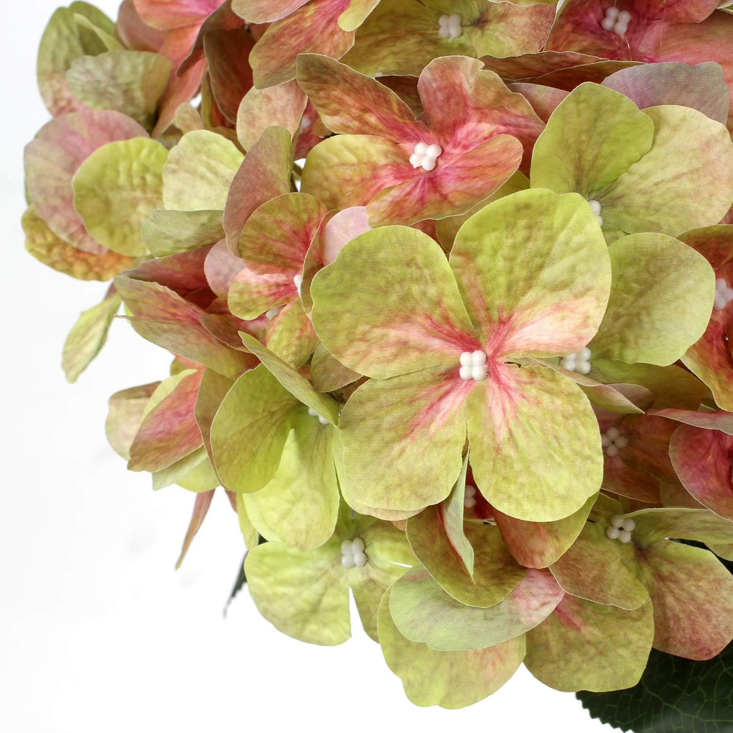 Artificial Flowers Hydrangeas 5 Blooms Large Fake Hydrangea Bush 3D ...