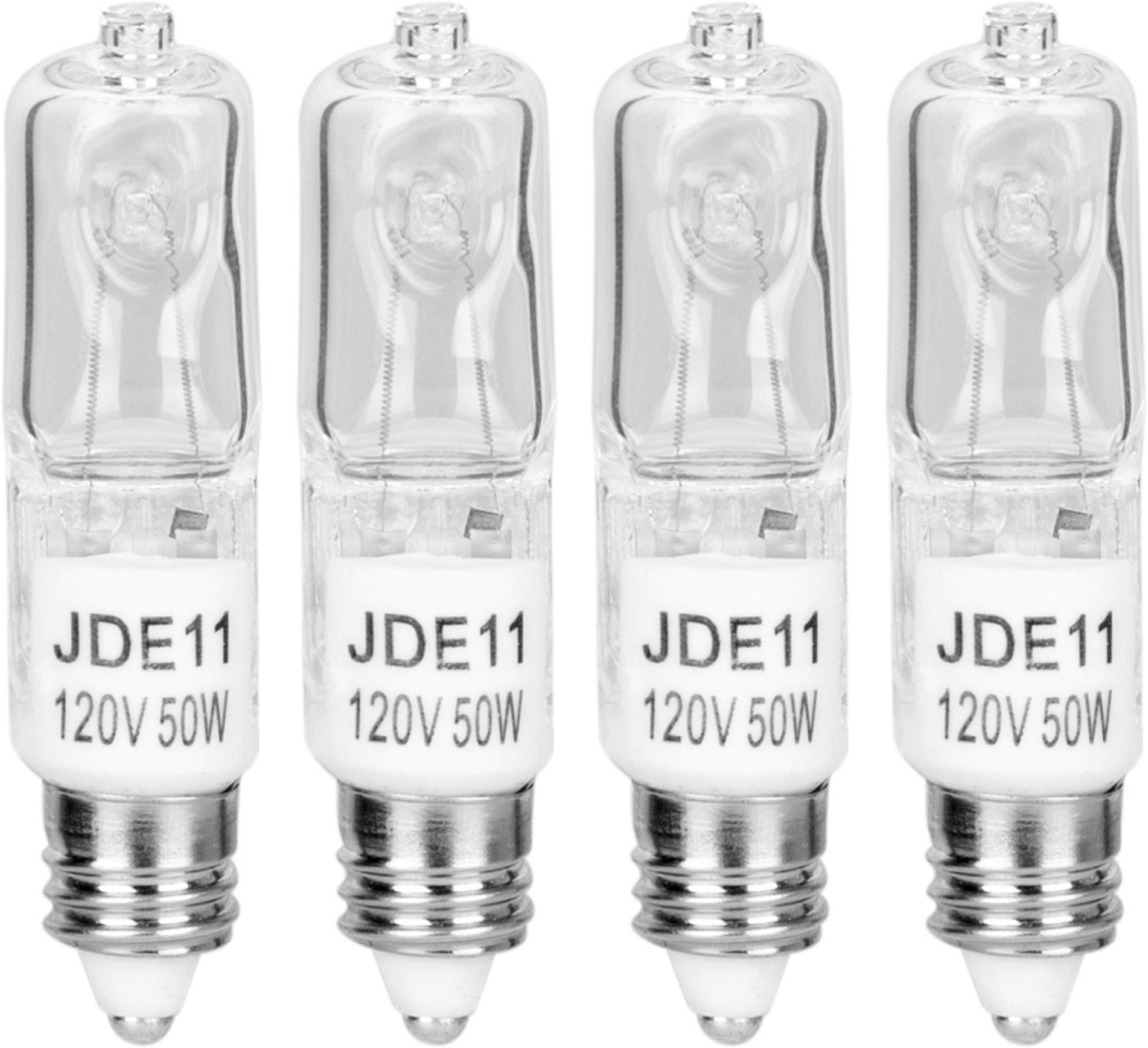 JD E11 120V 50 Watt Halogen Bulbs,Mini Candelabra Bulbs for House ...