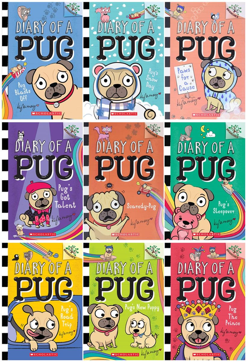 DIARY OF A PUG Collection 9 Books Set: Kyla May: Amazon.com: Books