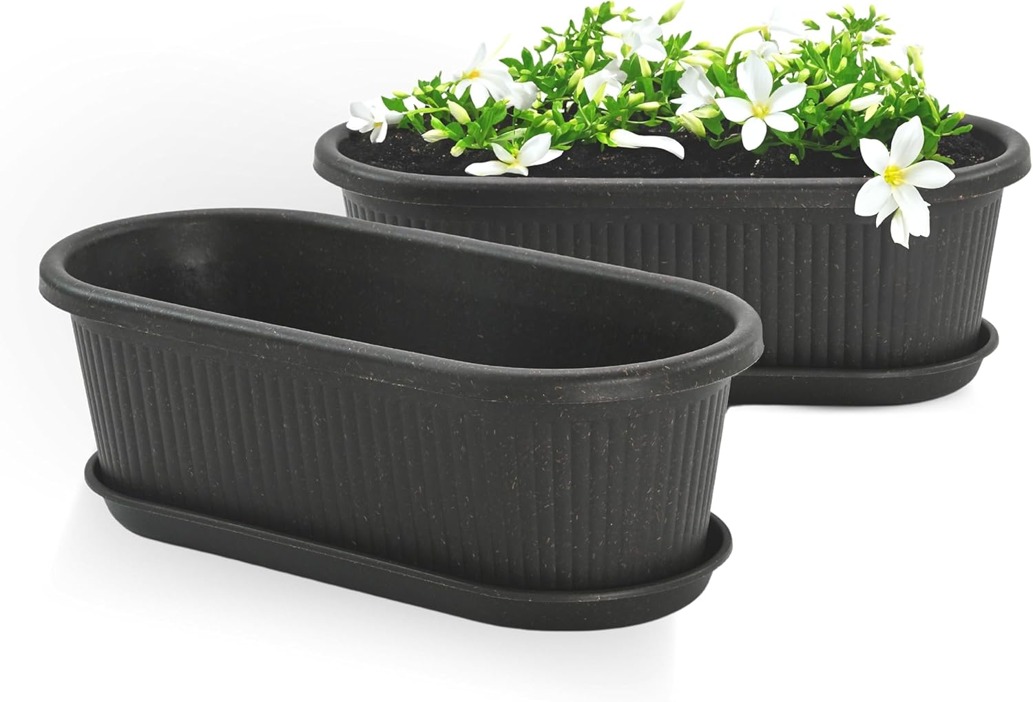 Amazon.com: Eha Earth Friendly Regalia 16 Inch Pots and Planters Set of ...