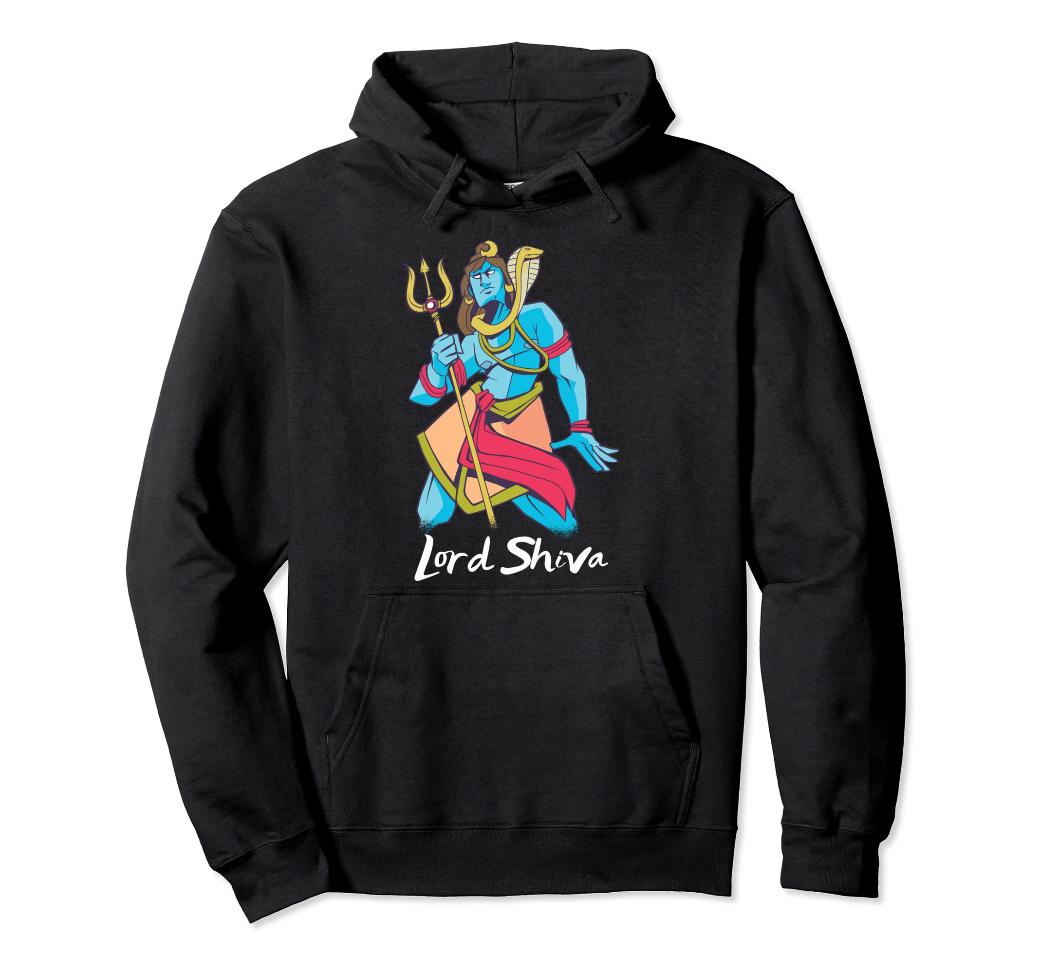 Buy LORD SHIVA WITH TRISHULA & VASUKI THE SERPENT KING. SHIVA Pullover ...
