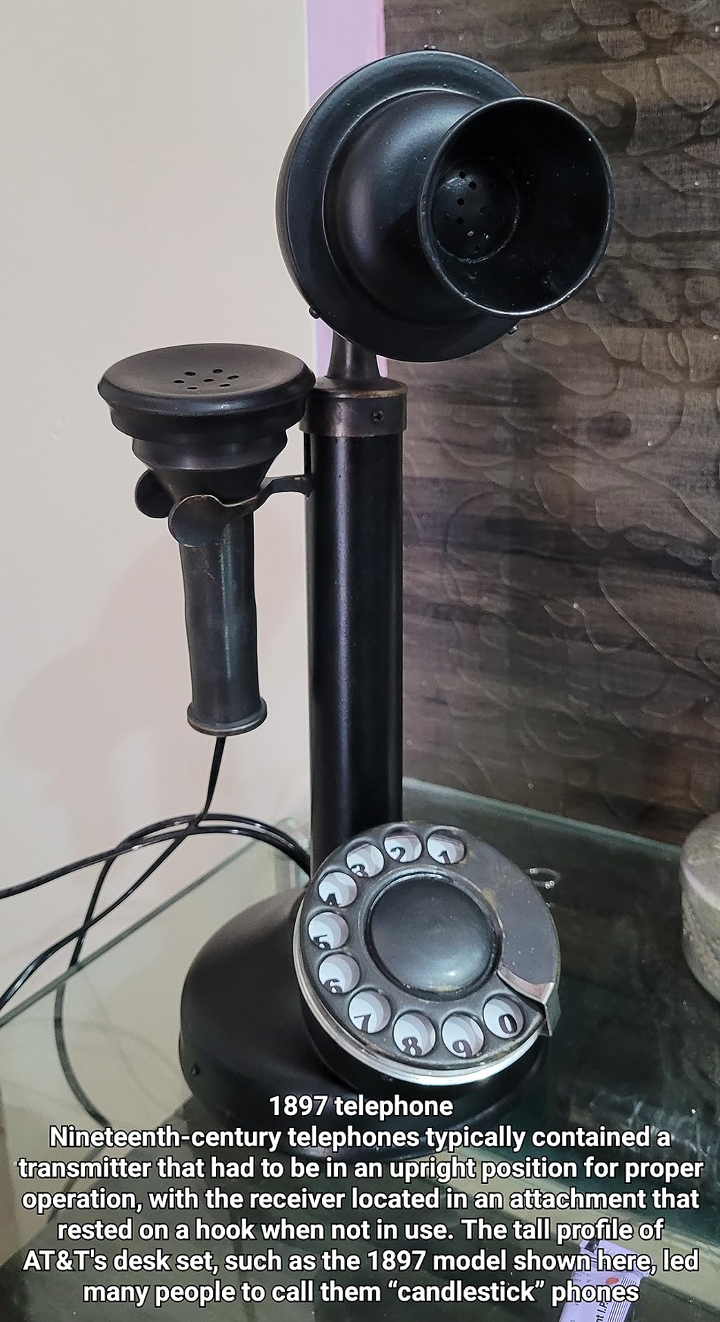 Vintage Antique Candlestick Rotary Dial Telephone//Antique Phone/Old ...