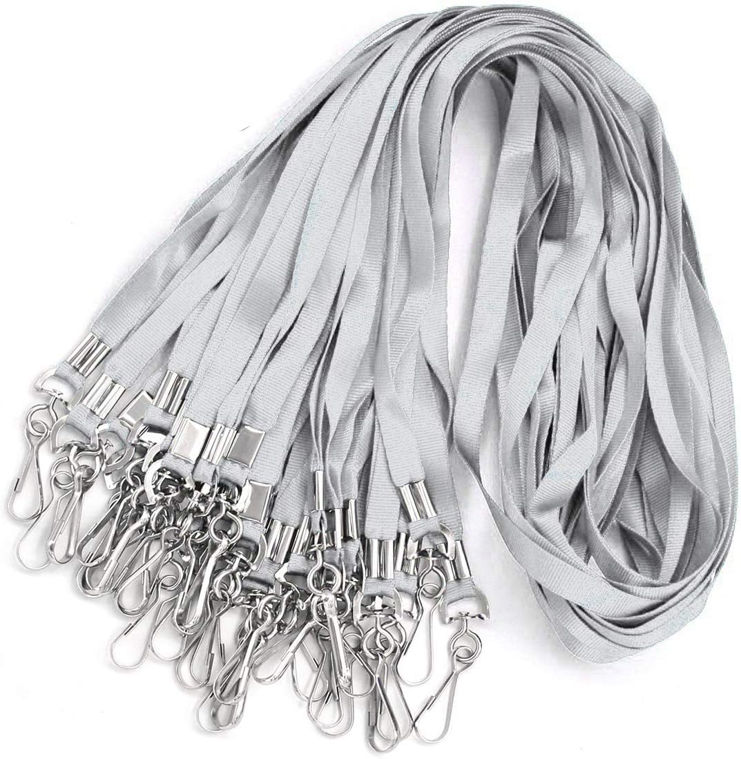 Lanyards for Id Badges Bulk Flat Lanyard for ID Name Tags and Badge ...