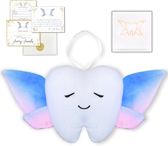 Amazon.com: 20 Moments of Tooth Squishie Tooth Fairy Pillow with Pocket ...
