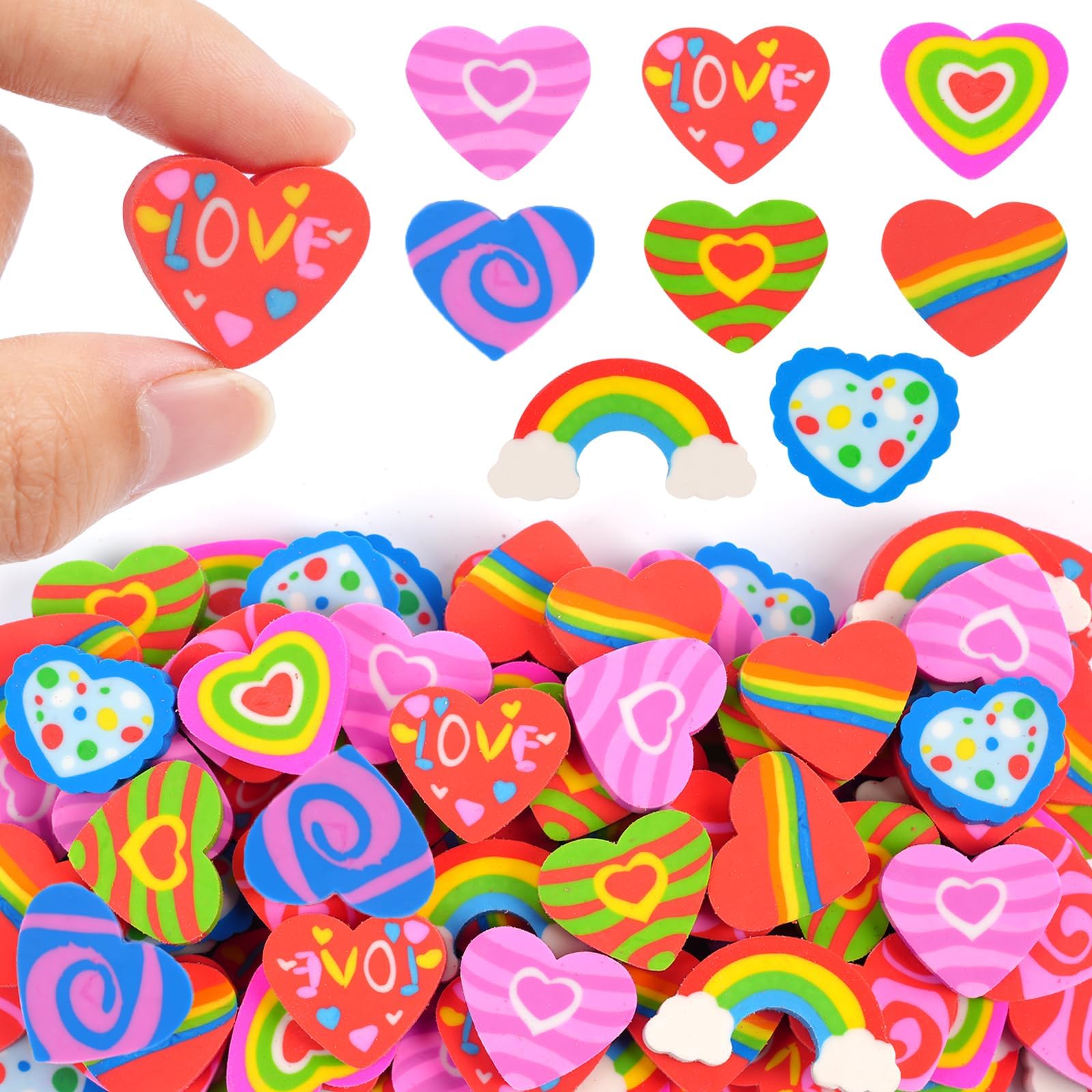 Amazon.com: OutsatalinX Scented Valentines Erasers for Kids - 28 Pack ...