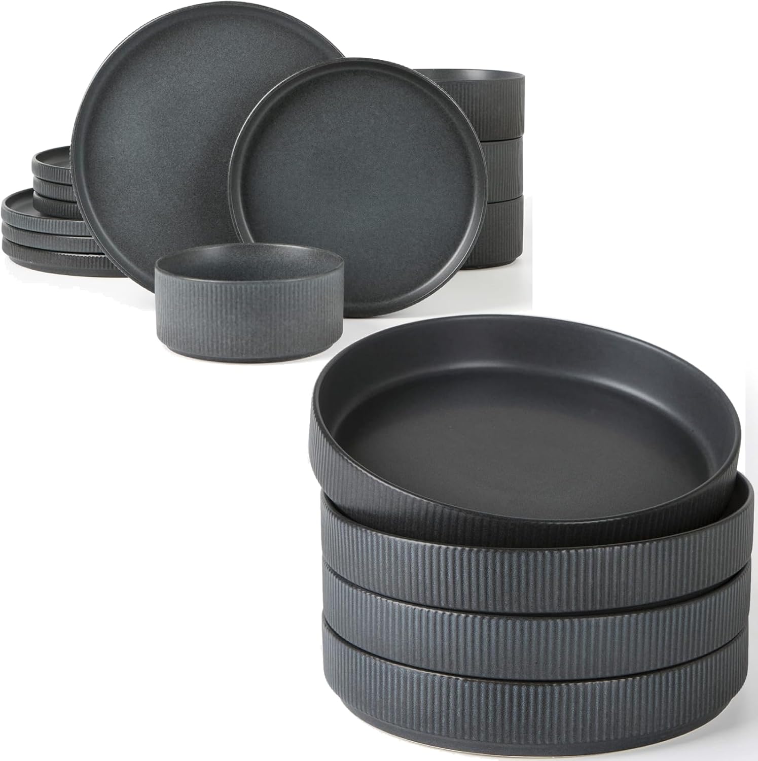 Amazon.com | Famiware Star Dinnerware Set with Plates and Bowls ...
