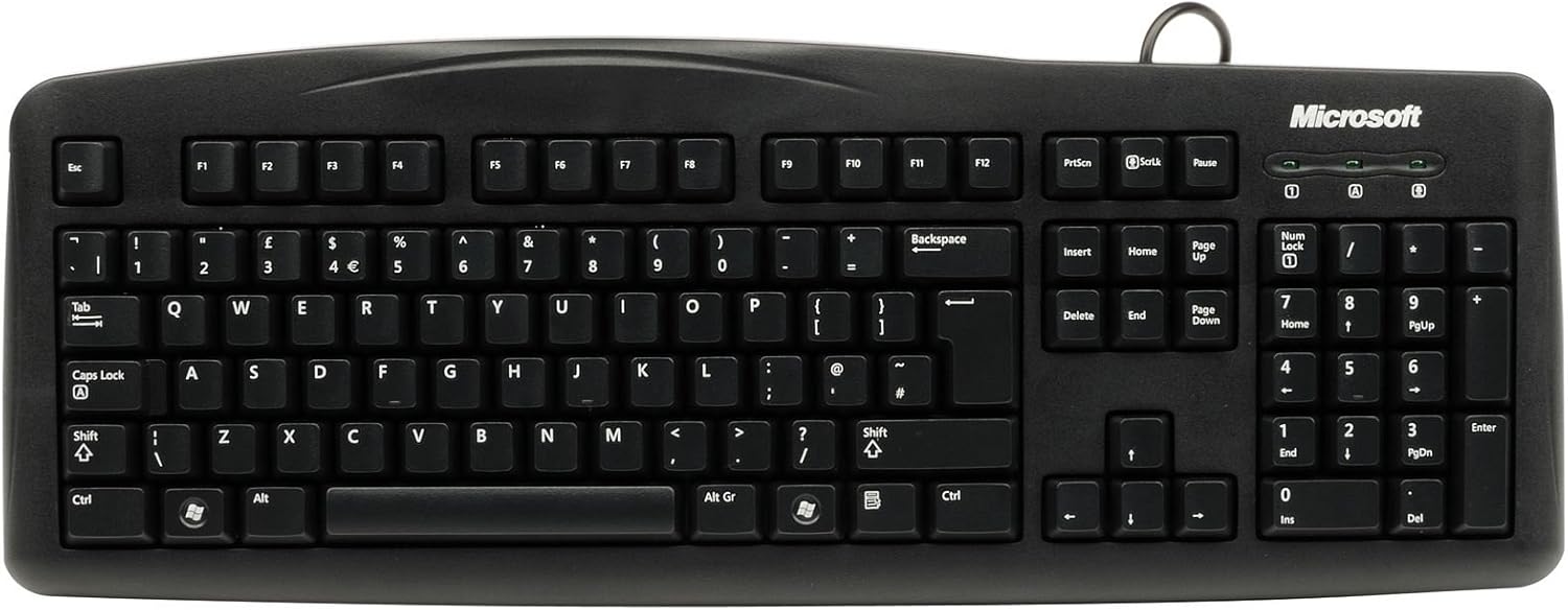 Amazon.com: Microsoft JWD-00032 Keyboard 200 USB Black : Electronics