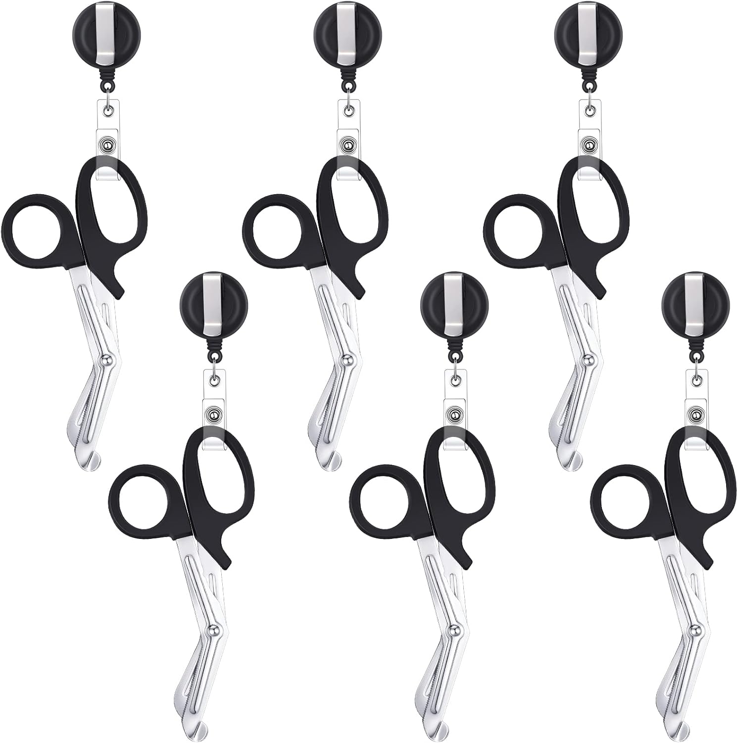 Amazon.com: 6 Sets Trauma Shears Medical Scissors Compact Pocket Size ...