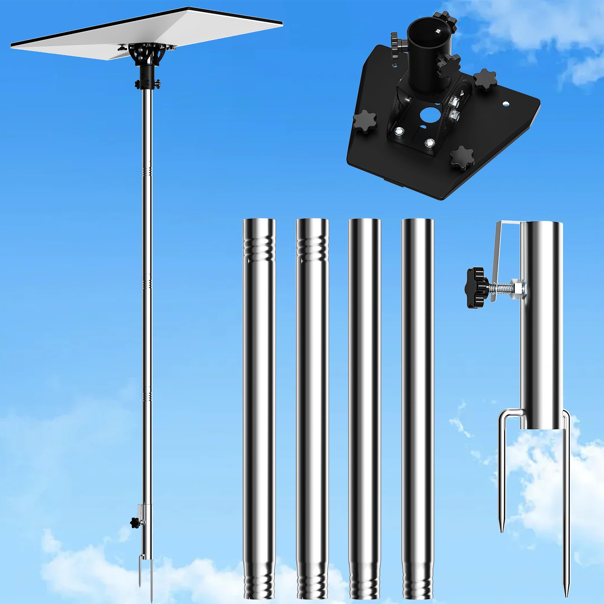 Amazon.com: Starlink Gen 3 Ground Pole Mount, Adjustable Tilt 160 ...