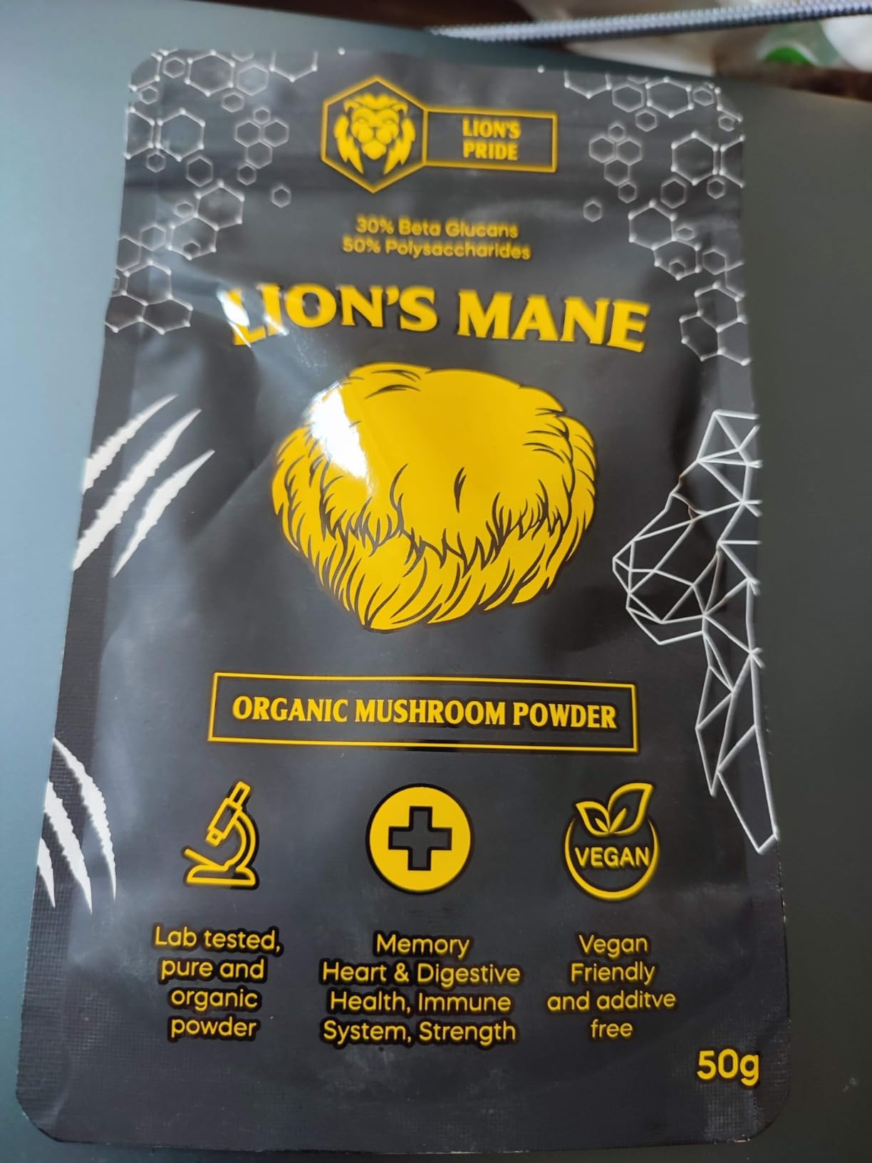 Lions Mane Powder - Lions Pride Lions Mane Supplement Maximum Strength ...