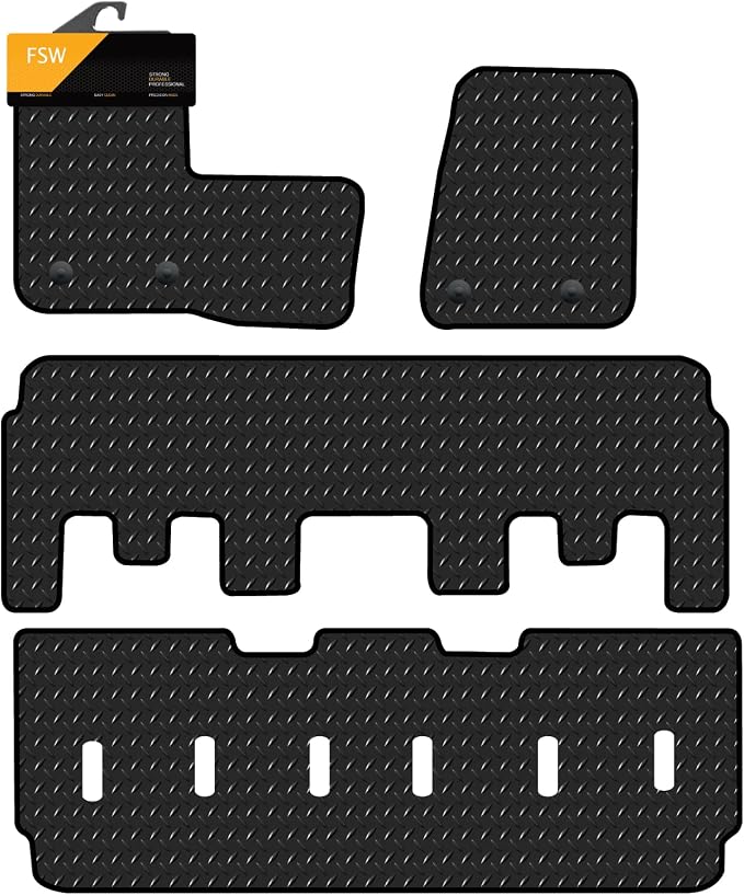 FSW - Fully Tailored Van Mat Tourneo Custom 2018-ON MINIBUS 3mm Heavy ...
