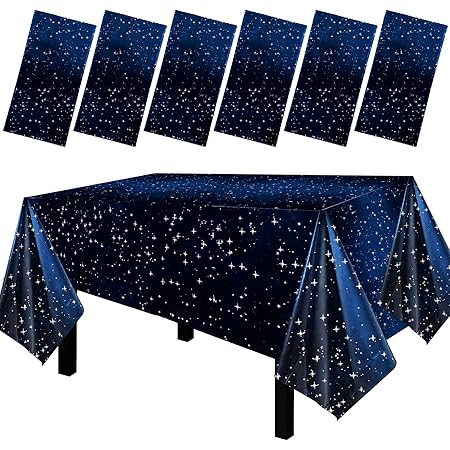 Amazon.com: Space Tablecloth Starry Night Tablecloth Decorations ...