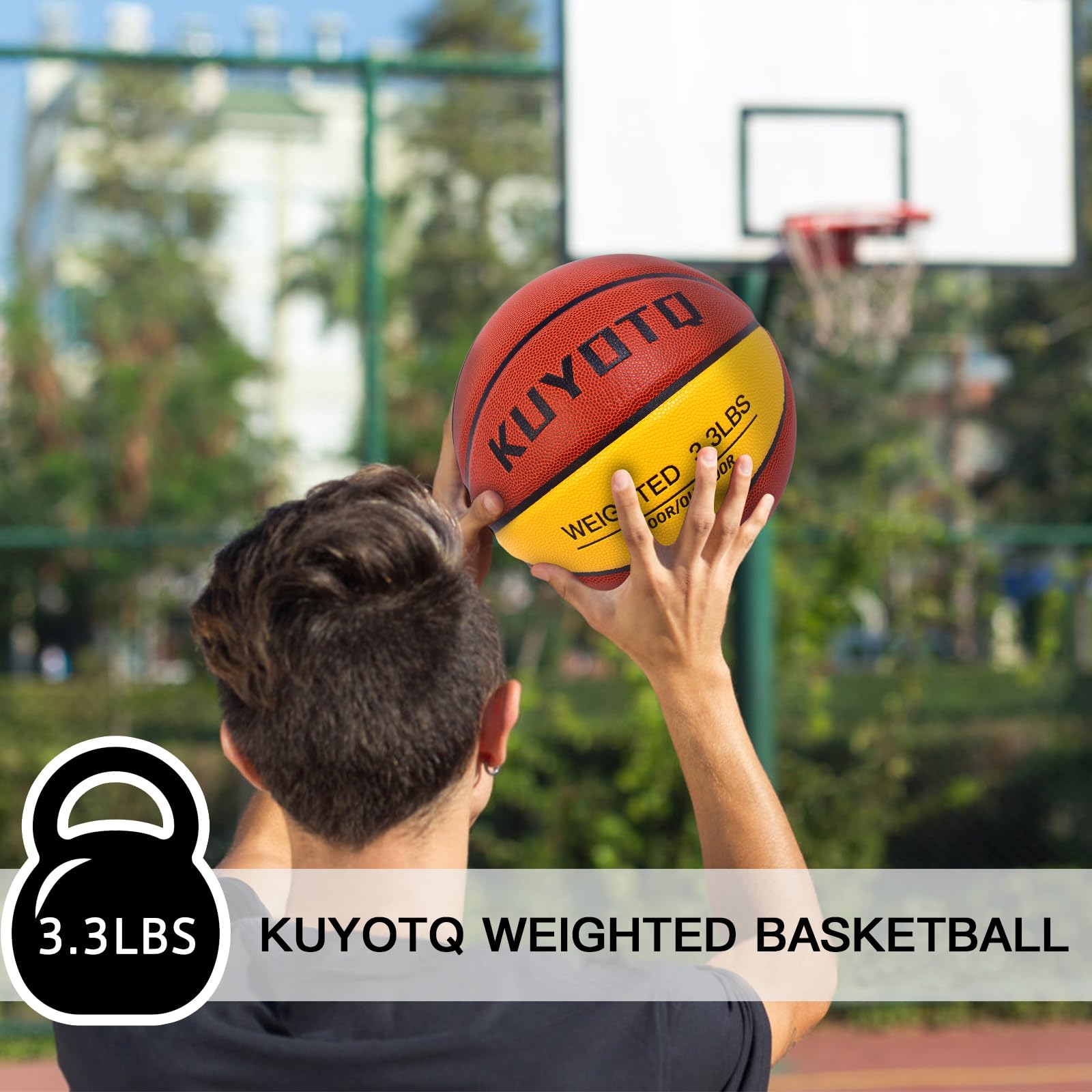 Snapklik.com : KUYOTQ 3.3lbs Weighted Basketball Composite Size 7 ...