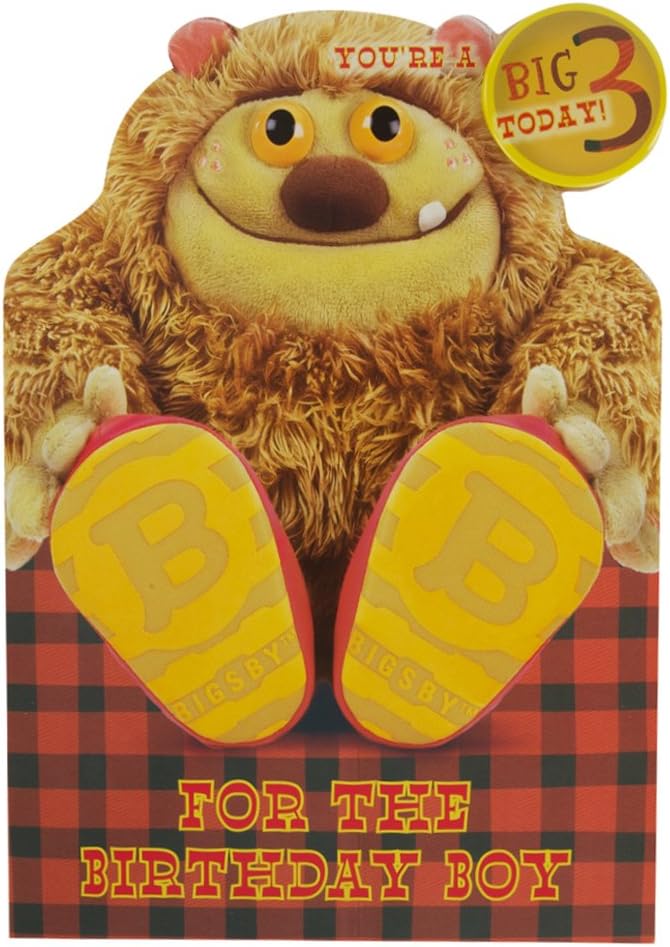 Hallmark 3rd Birthday Card For Him 'Bigsby Storybuddy' - Medium ...