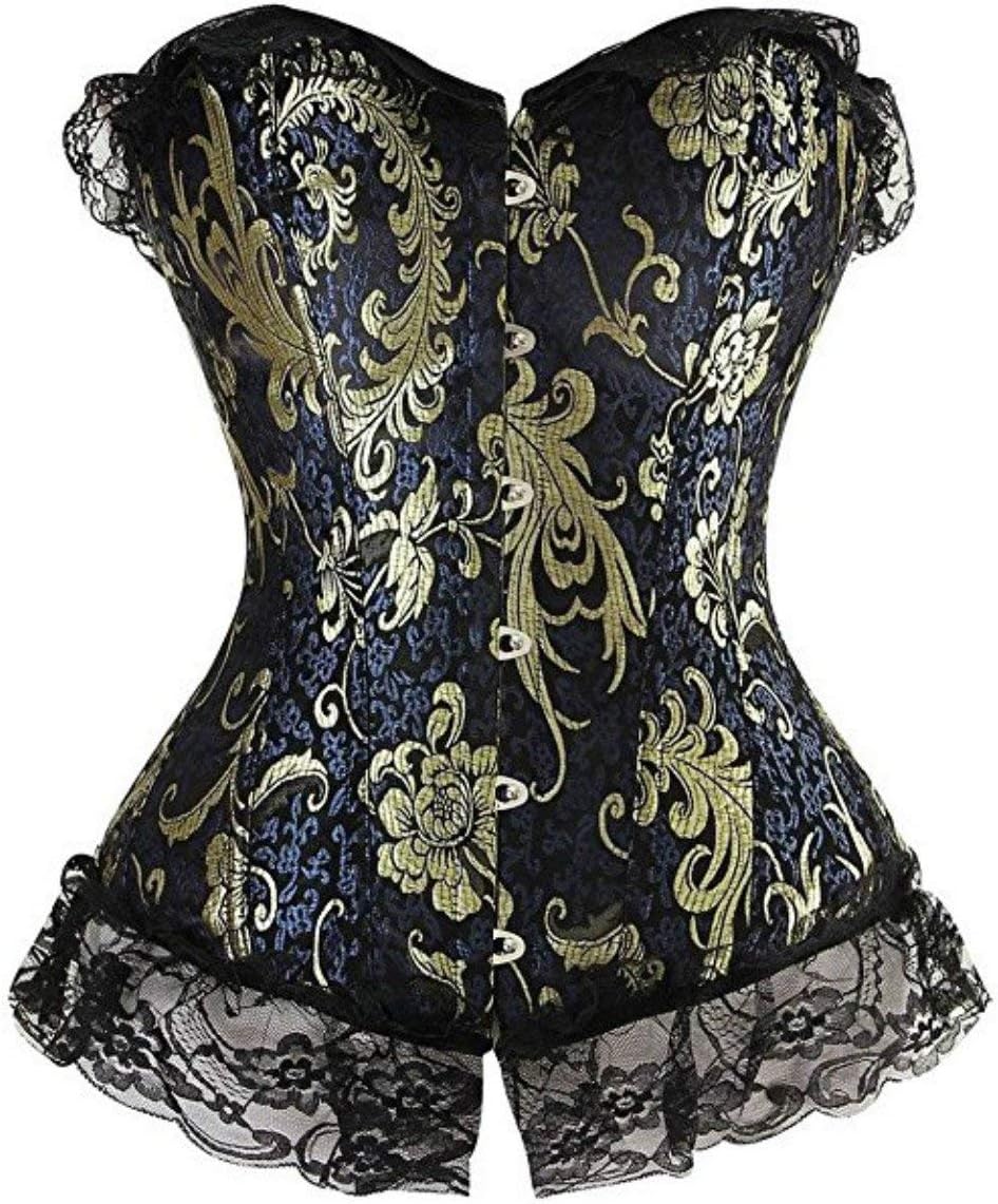 Corsé De Mujer Steampunk Gothic Lace Moda Clásico Corpiño Vintage ...
