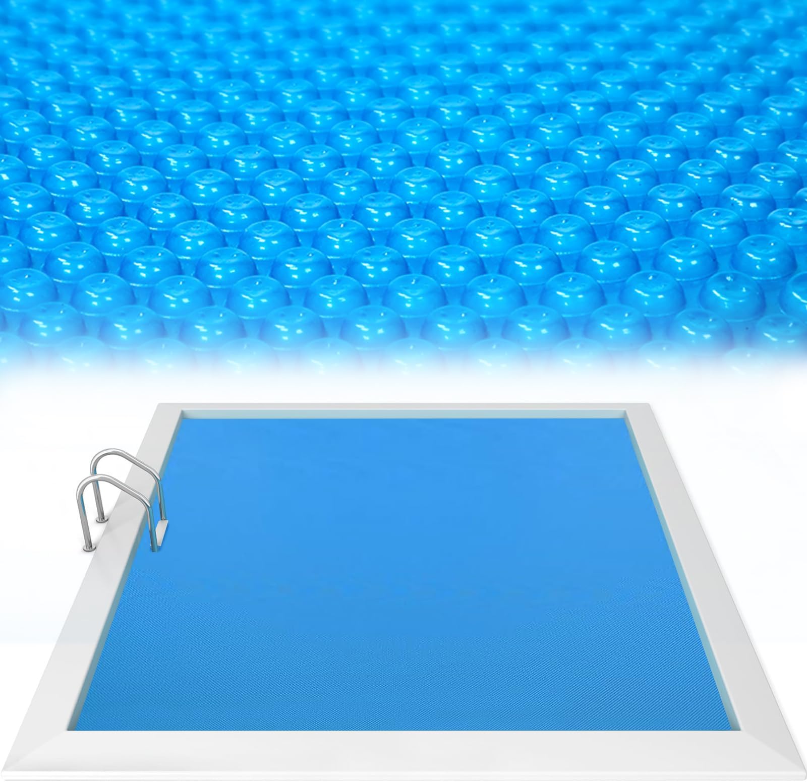 Amazon.com : Outvita Solar Pool Cover, 8 Mil Blue Heavy Duty Rectangle ...