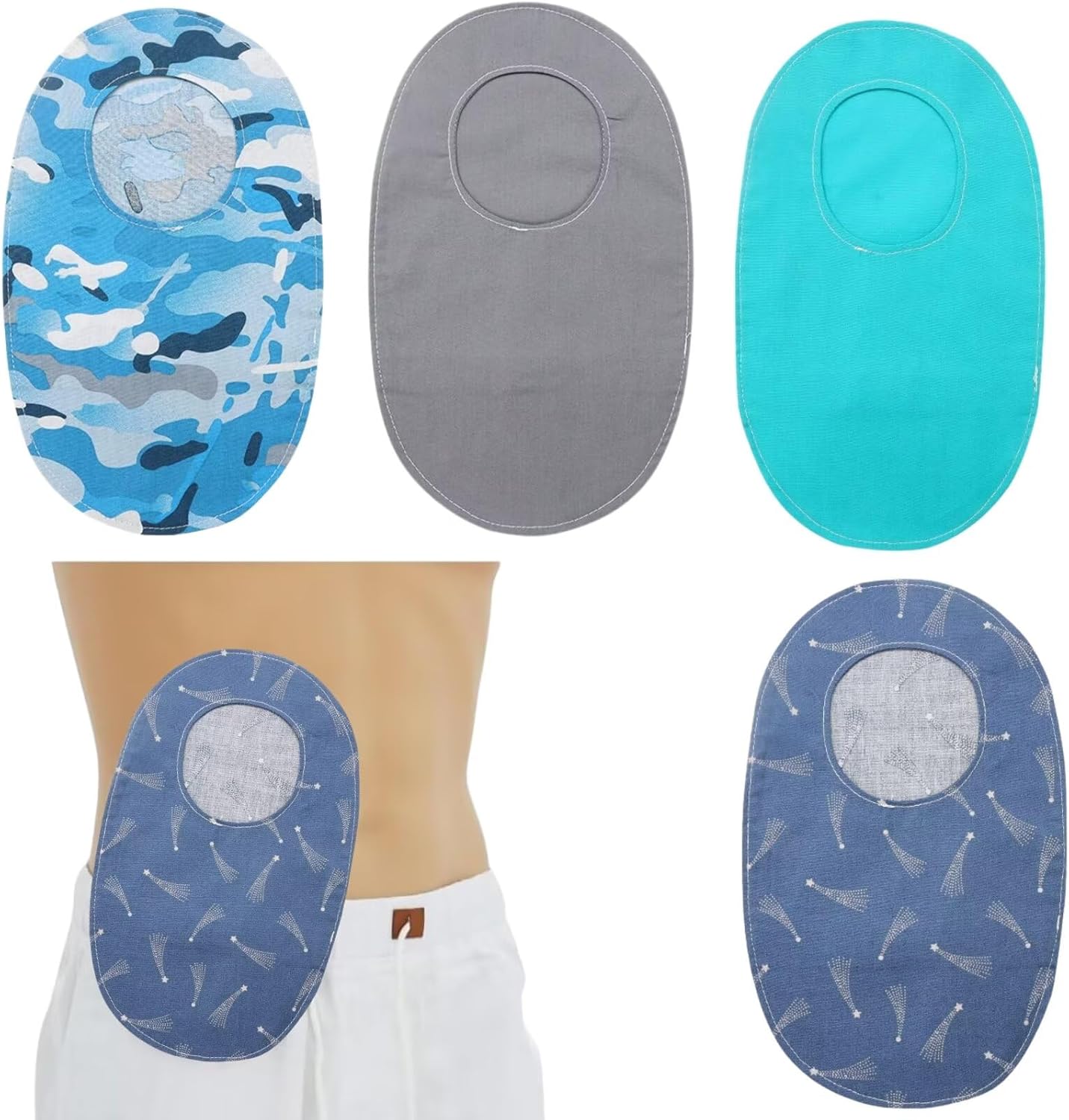 GGAUBAIFI 4Pcs Ostomy Bag Covers Waterproof Ostomy Shower Cover ...