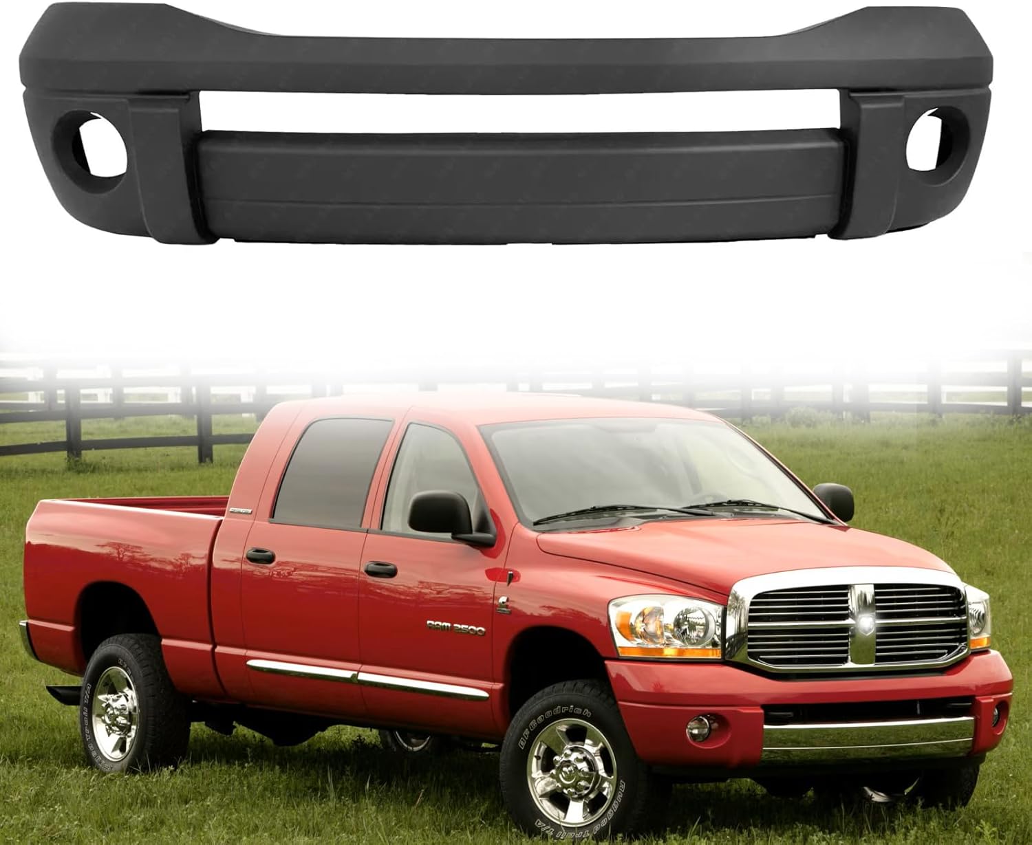 Amazon.com: Front Bumper Cover Fascia FOR Dodge Ram 1500 2500 3500 2006 ...