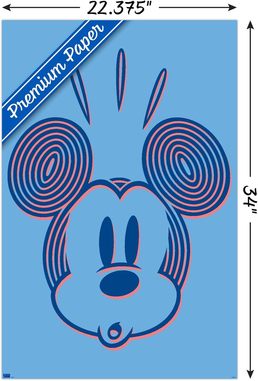 Disney Mickey Mouse - Lines Poster | ID 20746450 by Ben Myers | Printblur