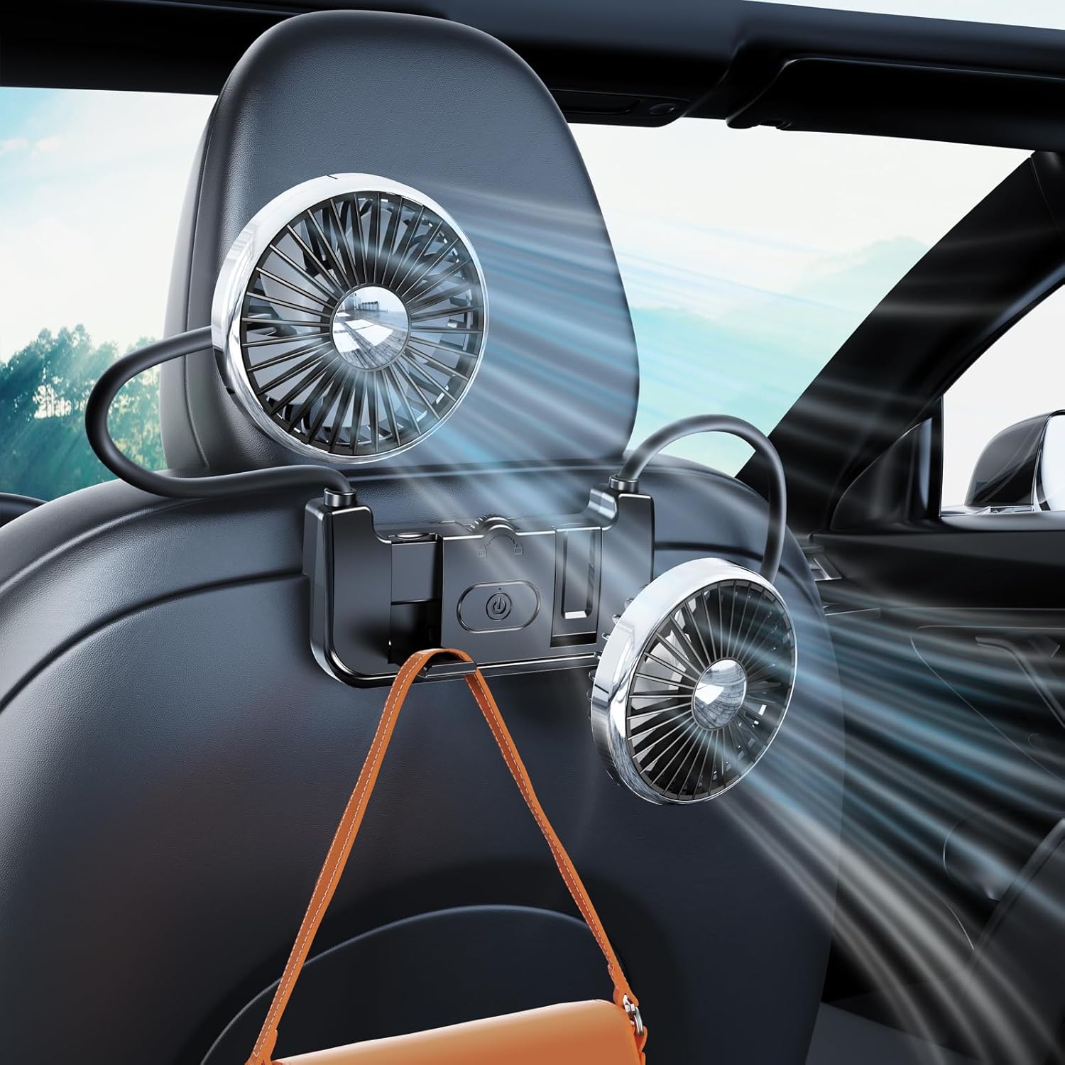 Amazon.com: Nauttxon Tesla Car Fan for Backseat Kids - Independent ...