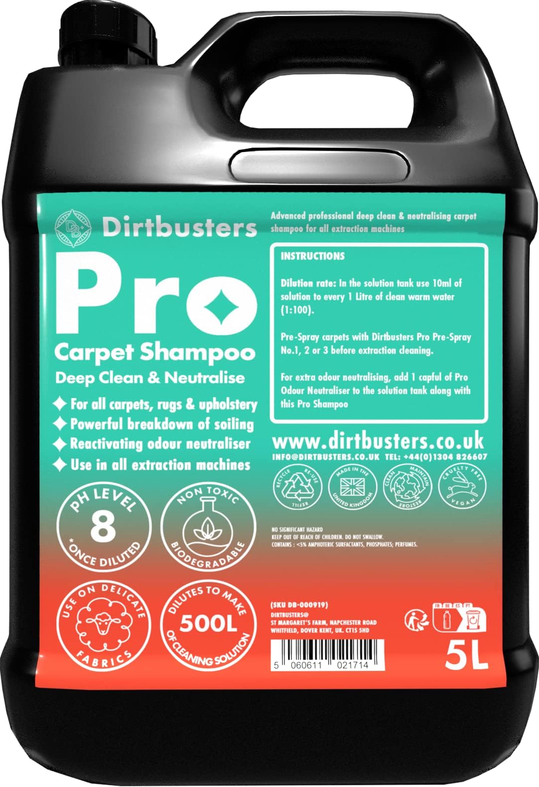 Zep Commercial Zep Extractor Carpet Shampoo, 128 oz : Amazon.co.uk ...
