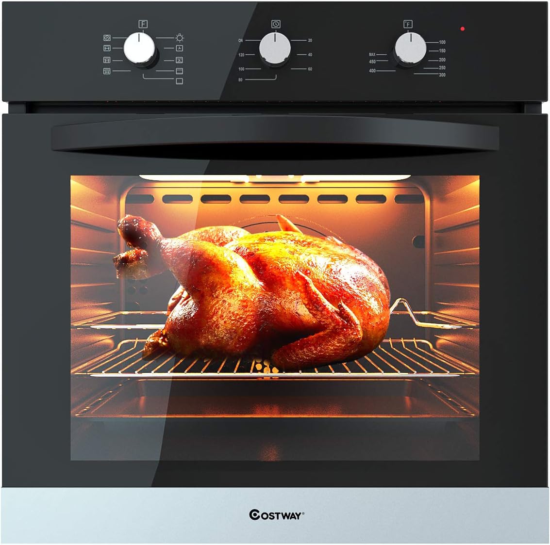 Amazon.com: COSTWAY 24" Built-In Single Wall Oven Electric 2.5 Cu. Ft ...