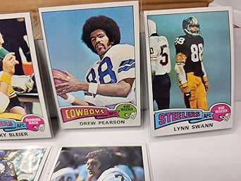 Amazon.com: 1975 Topps Football Trading Card Complete Set 528 Cards EX+ ...