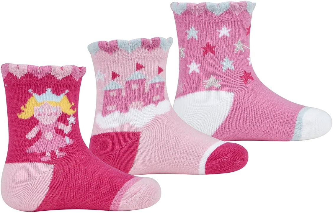 Amazon.com: Tick Tock Newborn Infant Baby Girls Fairy Princess Socks (3 ...