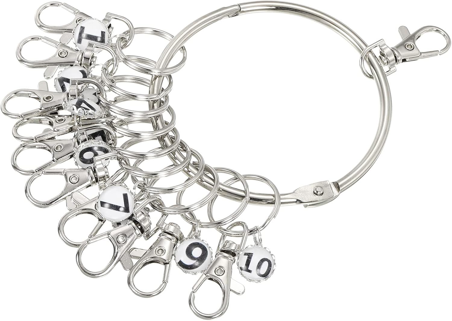 Amazon.com: PATIKIL 3.4 Inch Dia Key Organizer Keychain, Key Management ...