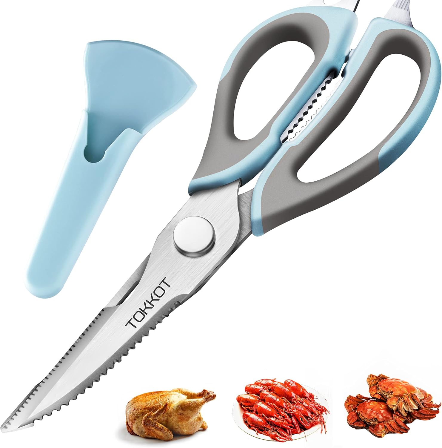 Amazon.com: TOKKOT Kitchen Scissors,Heavy Duty Utility Come Apart ...