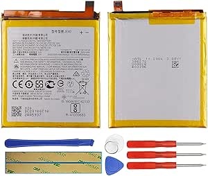 Amazon.com: Duotipa New JE40 Battery Compatible with Moto One P30 Play ...