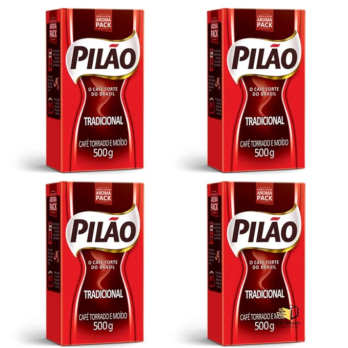 Amazon.com : Pilao Traditional Brazilian Coffee Roast & Ground Café ...