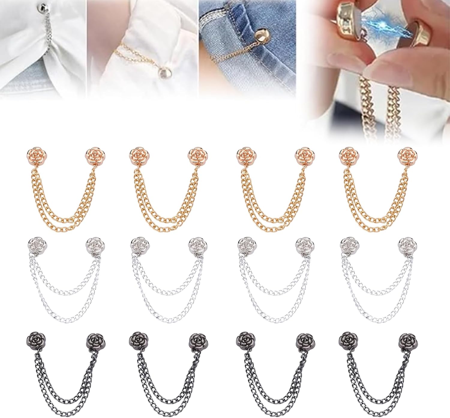 Amazon.com: SpaLoo Multi-Function Magnetic Clothing Clips, 12 Packs ...