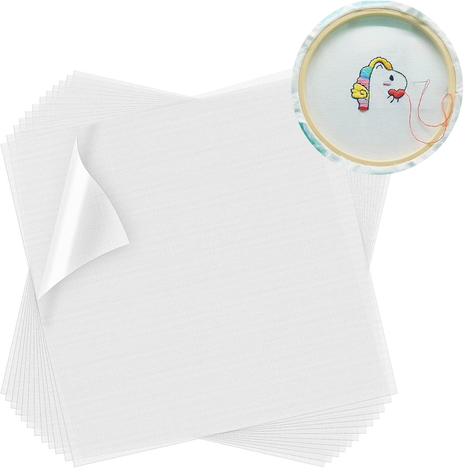 Amazon.com: Water Soluble Embroidery Stabilizer 16 Sheets Wash Away ...
